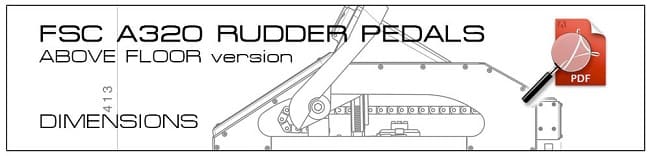 A320 Rudder Pedals PRO ABF CPT | Flight Simulator Center
