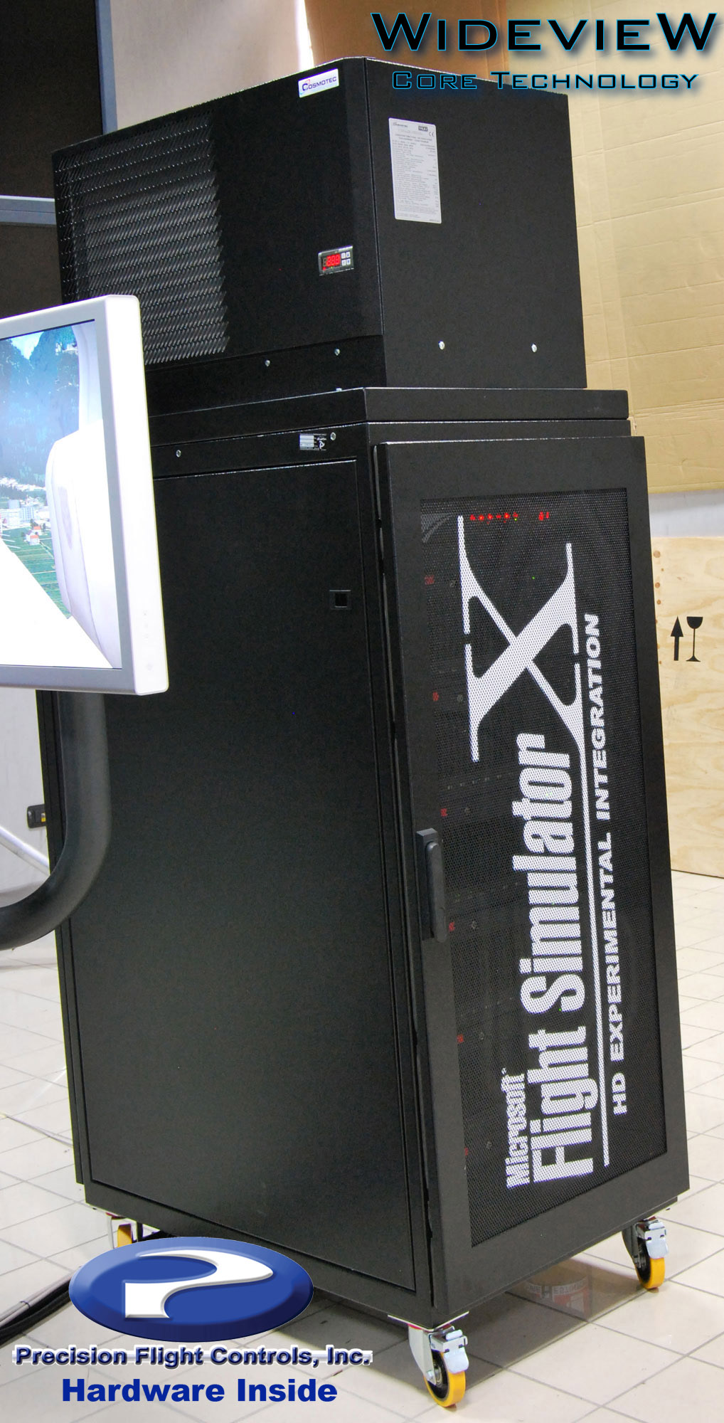 28 Units 900mm RACK with Air Conditioner | Flight Simulator Center