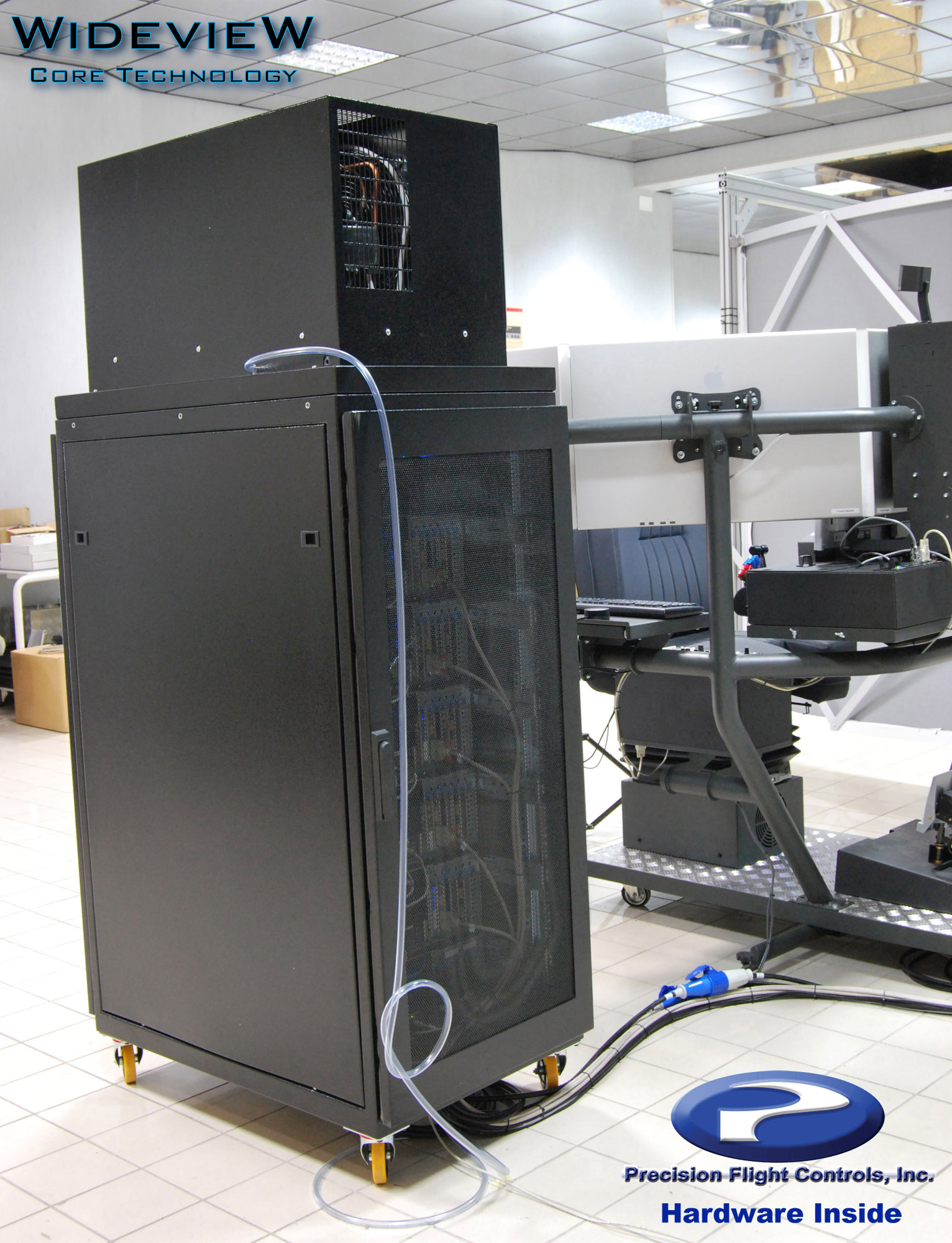 28 Units 900mm RACK with Air Conditioner | Flight Simulator Center