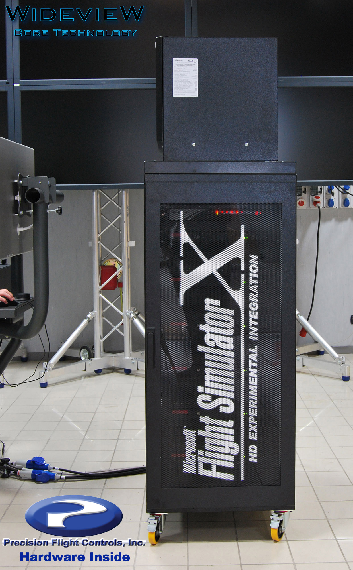 28 Units 900mm RACK with Air Conditioner | Flight Simulator Center