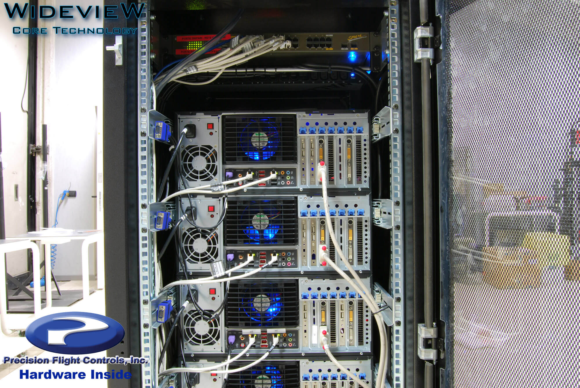 28 Units 900mm RACK with Air Conditioner | Flight Simulator Center