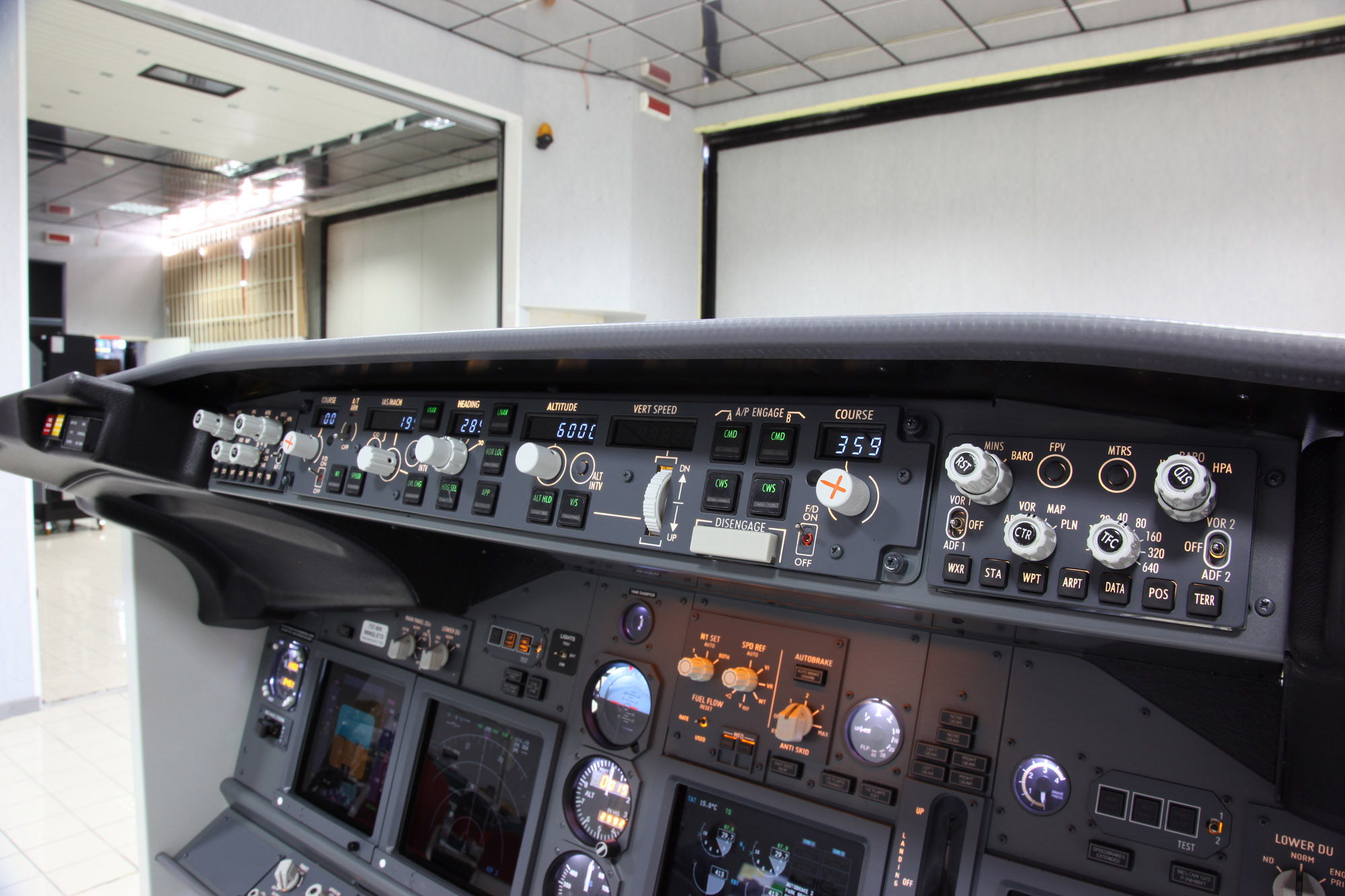 737NG complete cabin Kit 3 for 7 monitor visual | Flight Simulator Center