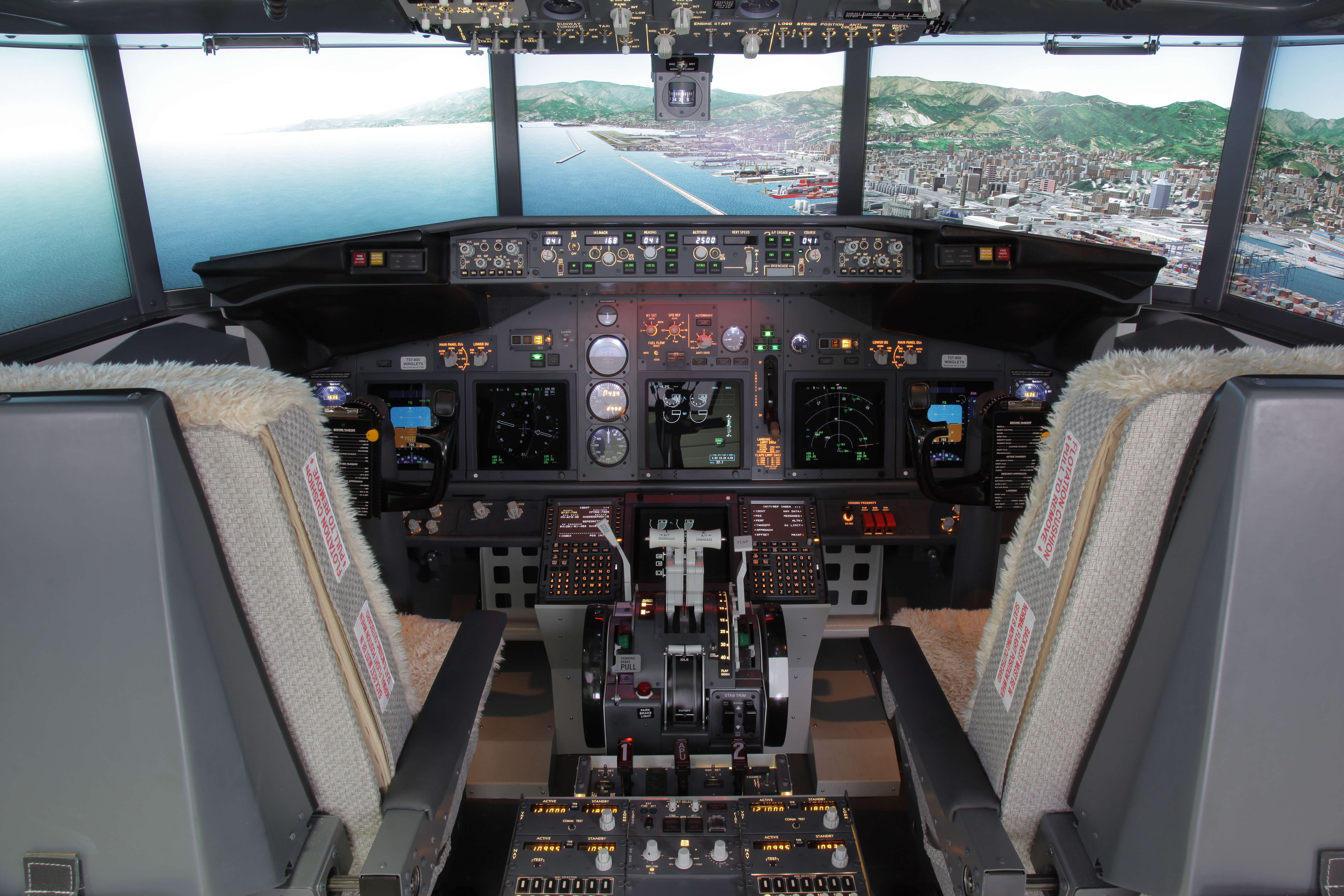 737NG complete cabin Kit 3 for 7 monitor visual | Flight Simulator Center