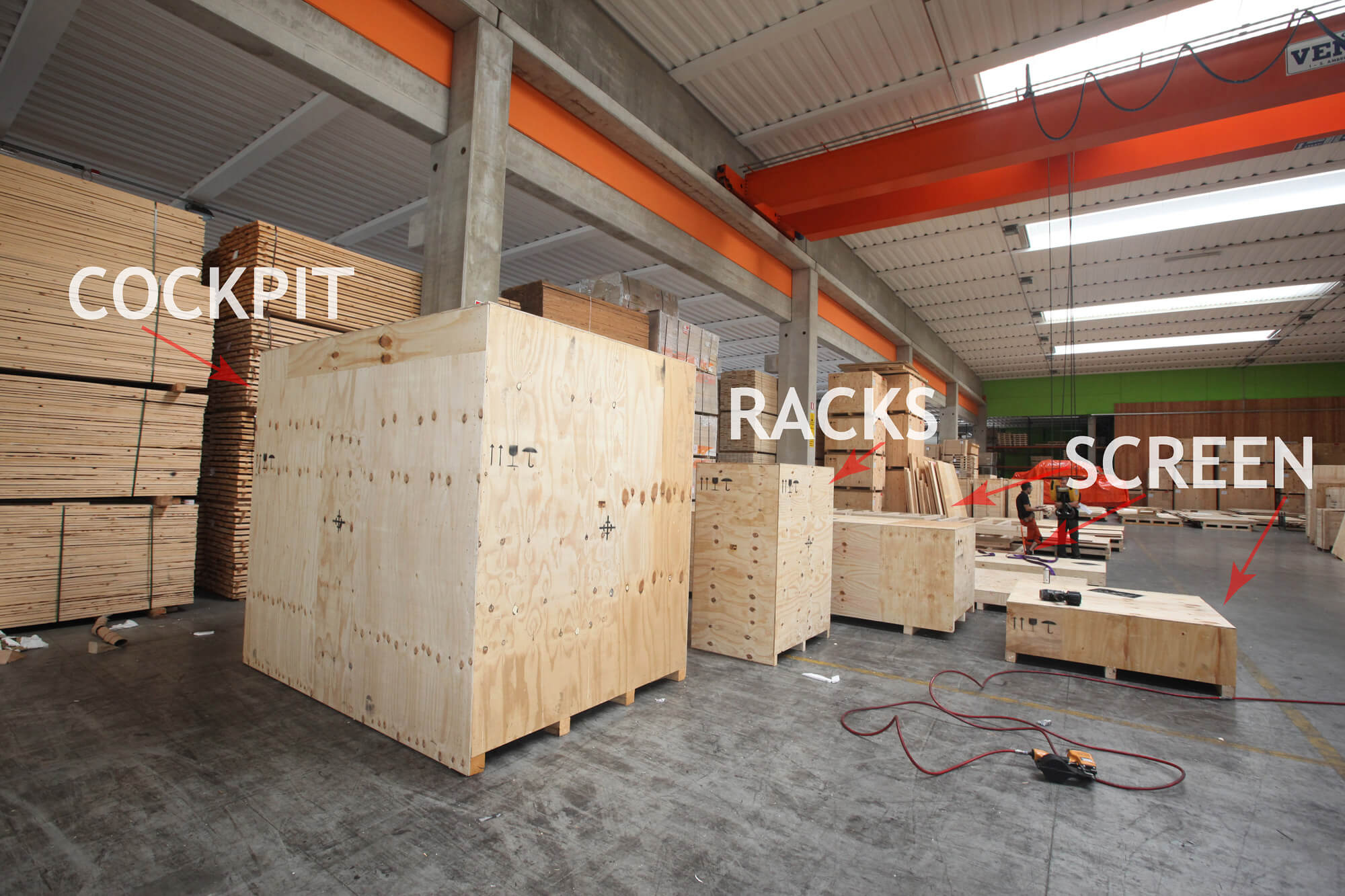 737NG complete cabin Kit 3 for 7 monitor visual | Flight Simulator Center