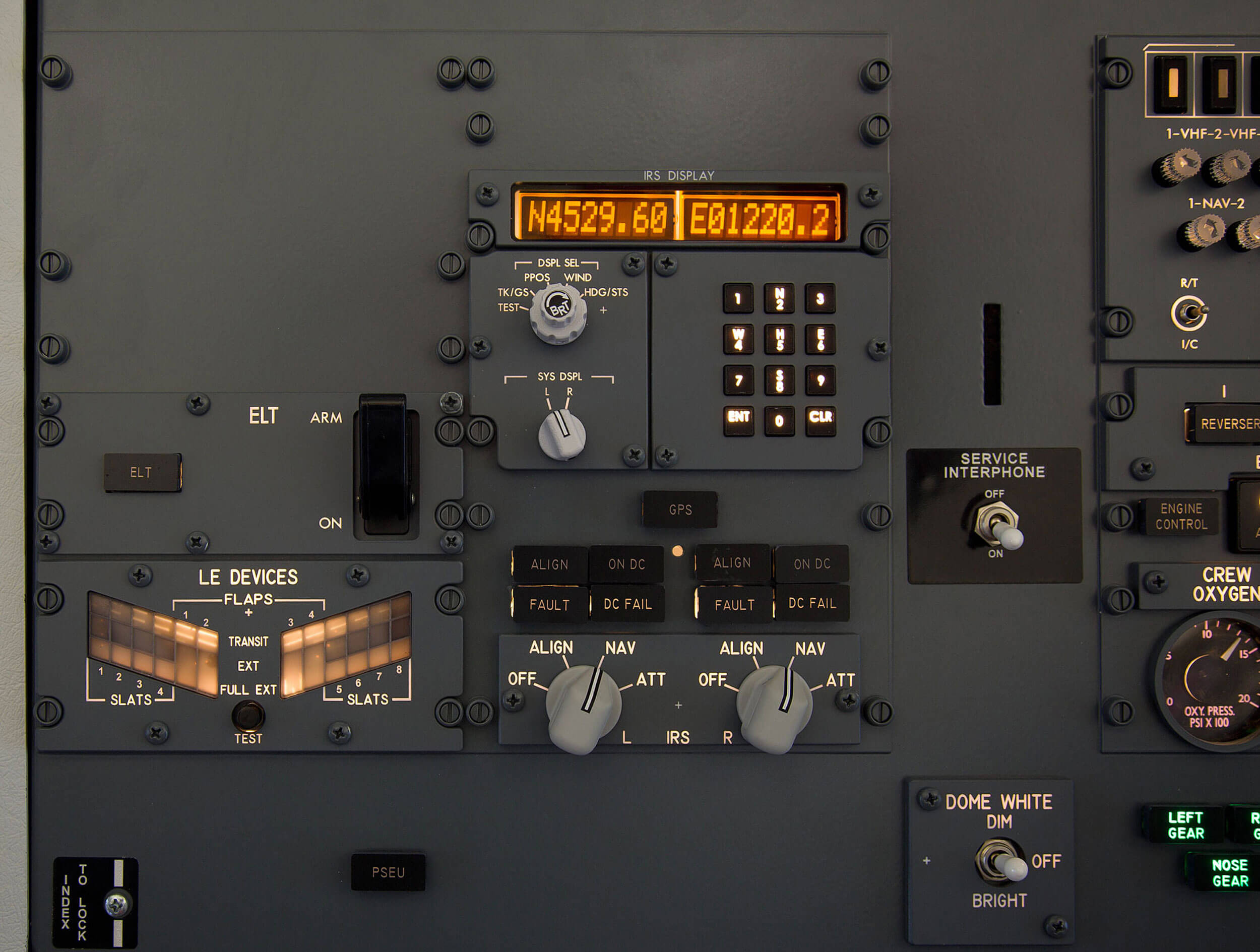 737NG Overhead Panel | Flight Simulator Center