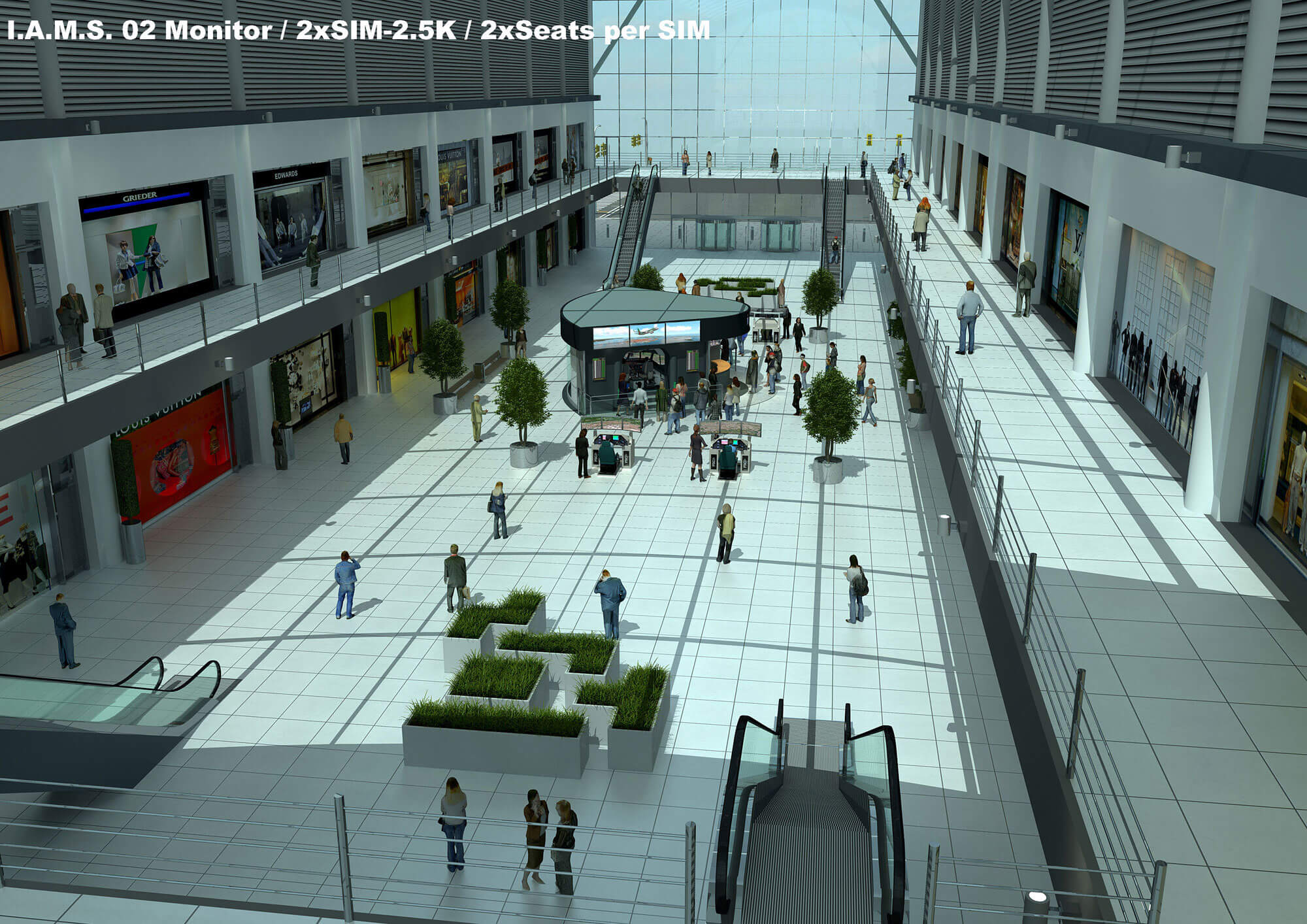 IAMS 02 with 2 x B737 Simulators, 2 Seats, 2K Monitors | Flight ...