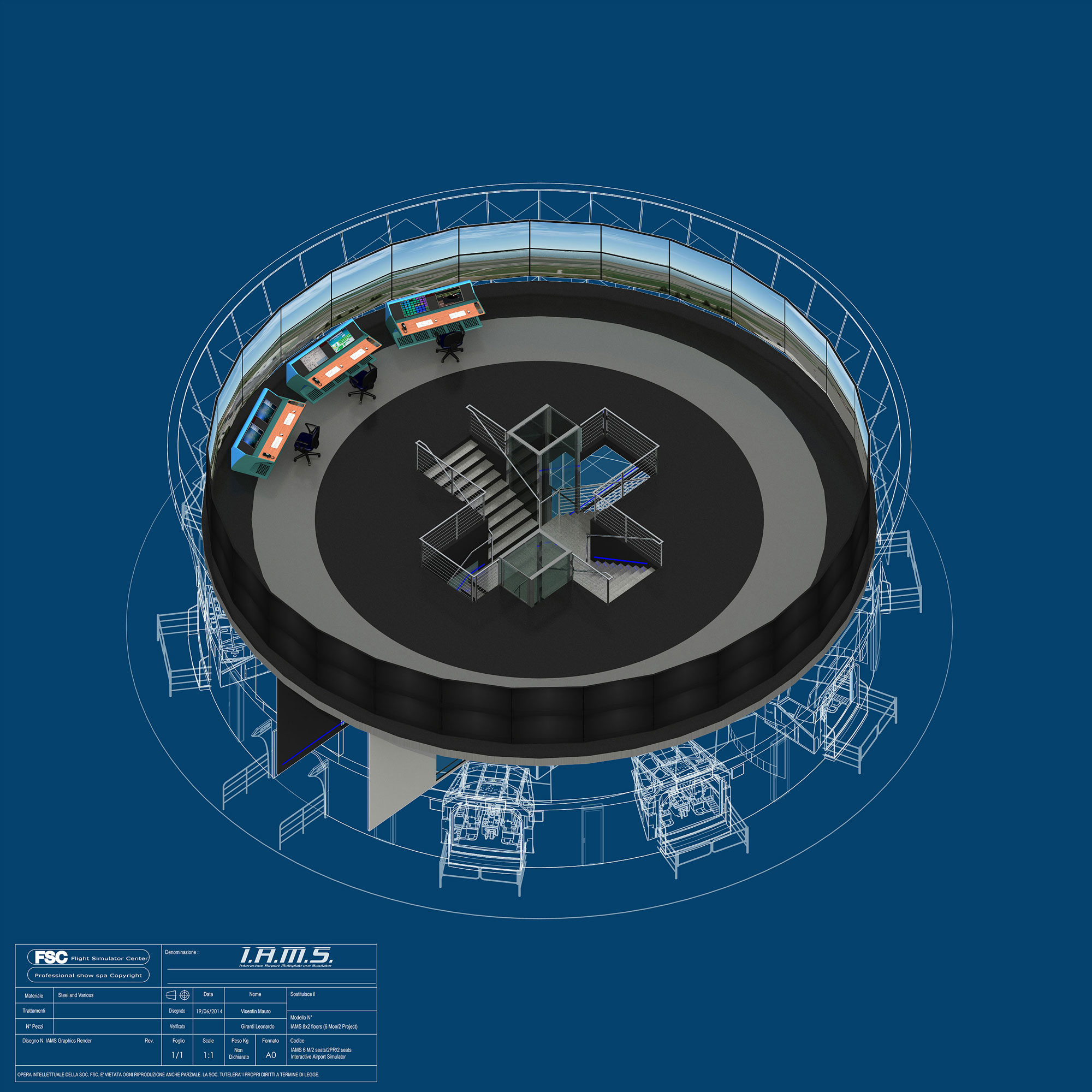 IAMS 08 with 8 x B737 & A320 Simulators Mon/Proj, ATC 2FL | Flight ...
