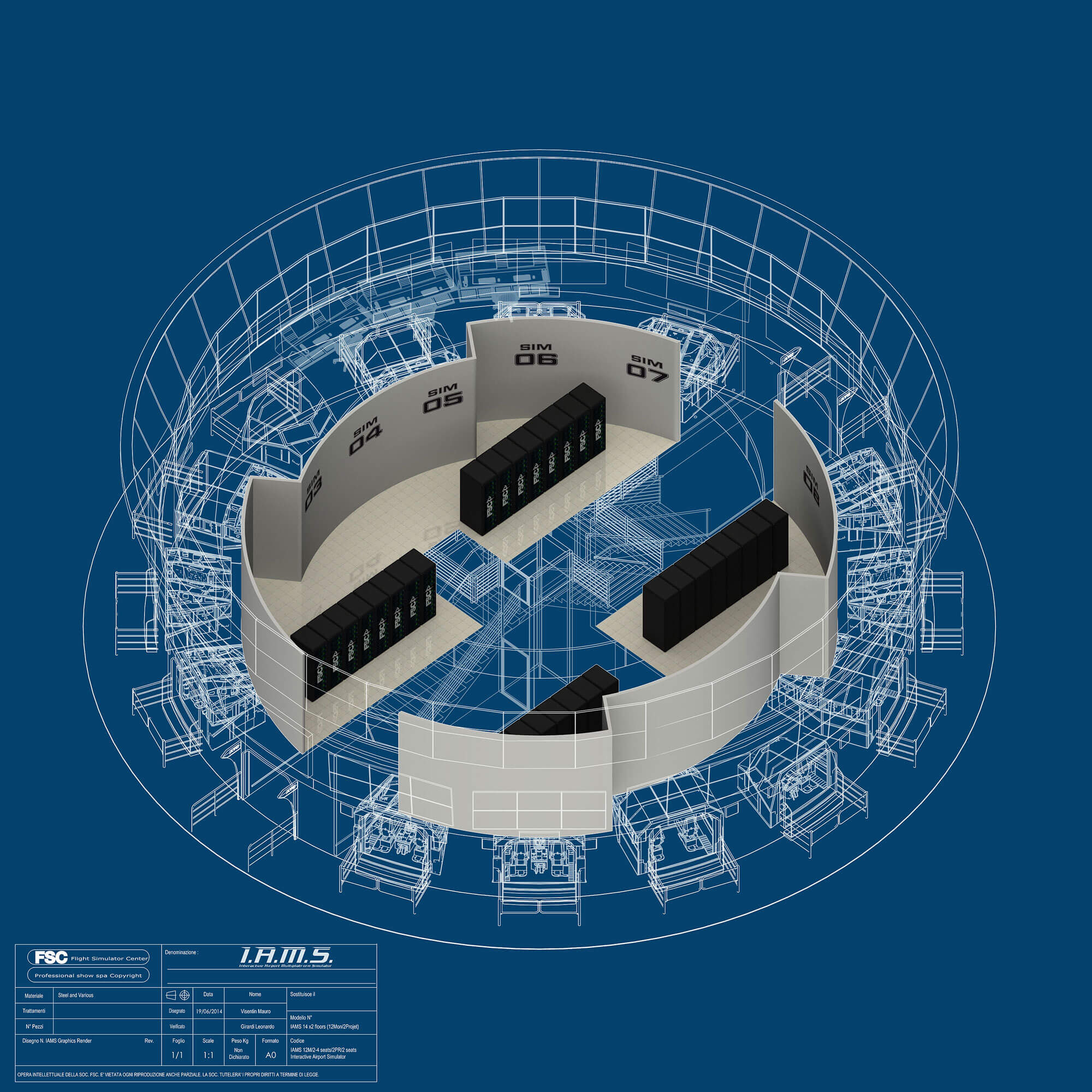 IAMS 14 with 14 x B737 & A320 Simulators Mon/Proj, ATC 2FL | Flight ...