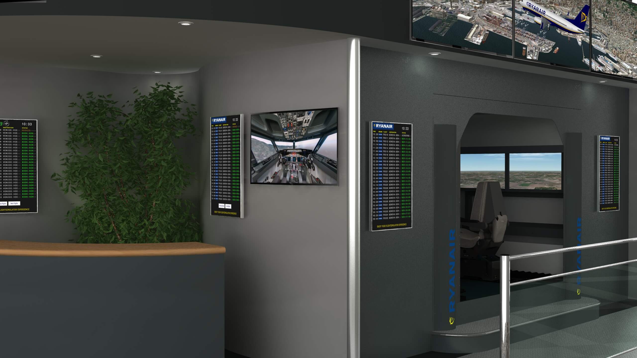 IAMS 02 with 2 x B737 Simulators, 4 Seats, 2K Monitors | Flight ...